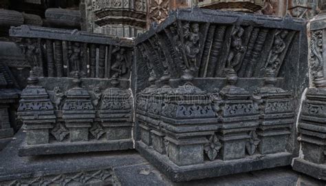 Tiny And Intricate Carvings Sculptures Of The Temples Of The Hoysala Empire Belur India