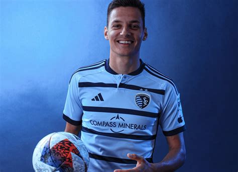 Sporting Kansas City 2023 24 Adidas Hoops 4 0 Kit Football Shirt