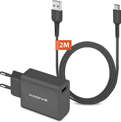 Usb Lader Met Usb A Naar Usb C Kabel Meter Watt Fast Charger Bol