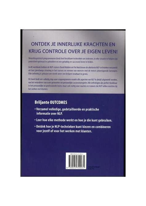 Het Complete Nlp Werkboek Boek David Molden Themanl