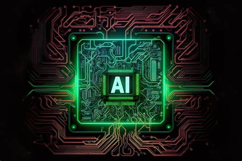 Premium Photo Abstract Computer Circuit Cyberspace Design With Neon Lighting Technology