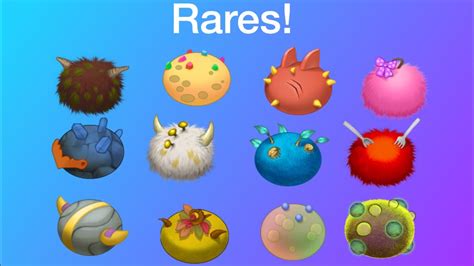 My Singing Monsters All My Rare Monsters Youtube