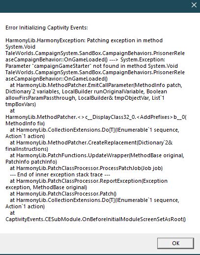 Bannerlord Mod Captivity Events Page 79 Downloads Adult Games