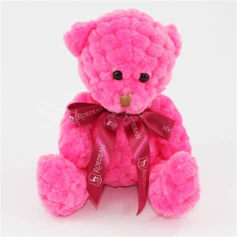 15cm Waffle Promotional Teddy Bear With A Logo Printed Bow