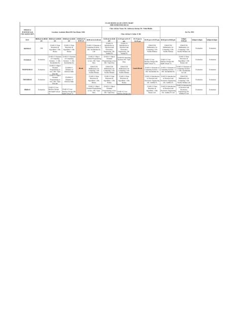Timetable Pdf Computing Computer Programming