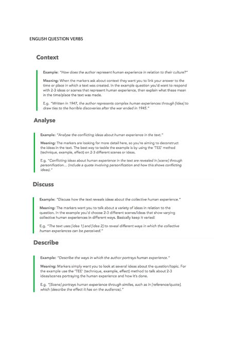 E Nglish Question Verbs Engl English Question Verbs Studocu