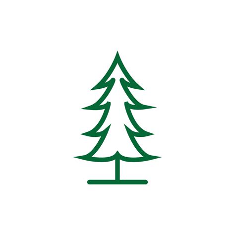 Tree Vector Line Icon Tree Symbol Vector Sign 7741634 Vector Art At Vecteezy
