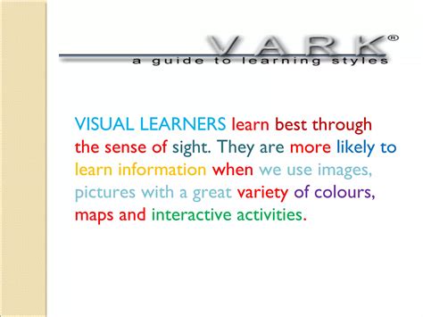 Learning Style Vark Ppt