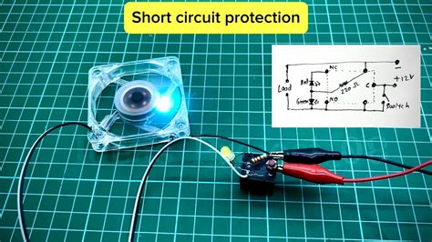 Short Circut Protection With Relay With Schematic Youtube