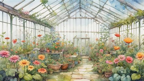 Download Ai Generated Greenhouse Garden Royalty Free Stock Illustration Image Pixabay