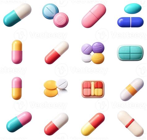 Colorful Assortment Of Various Pill And Capsule Forms Of Medication