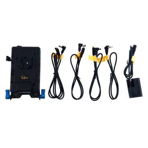 Rolux Rl Vf1 Adapter Kit V Mount Battery To 5 Different Cords Black Sale Price In The