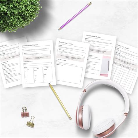 Dissertation Planner Printable Thesis Planner Undergraduate Degree Master Planner Essay Help