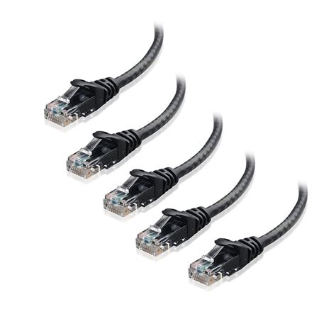 Cable Matters 5 Pack Snagless Short Cat 6 Ethernet Cable 3