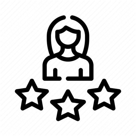 Rate Communications Speech Bubble Stars Girl Icon Download On Rate Communications Speech Bubble Stars Girl Icon Download On