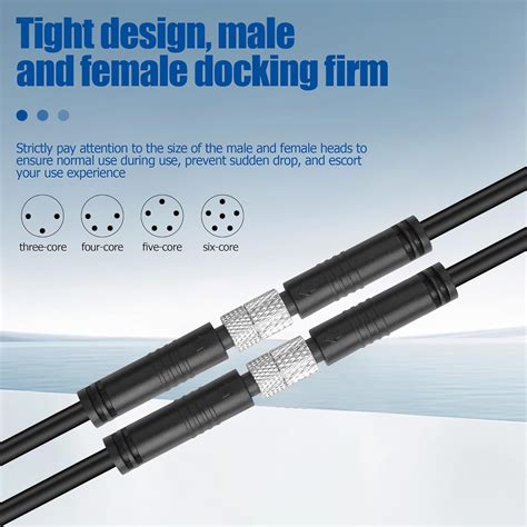 Yacsejao 2 Pair M8 5 Pin Serial Cable 2 Male 2 Kosovo Ubuy