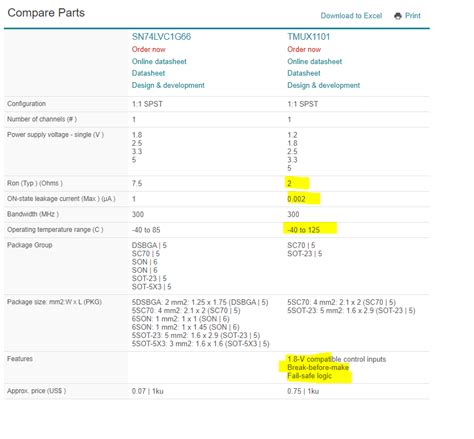 Tmux1101 Pin To Pin Solution Confirmation Switches And Multiplexers Forum Switches