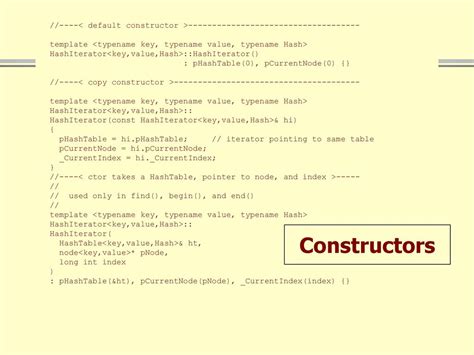 Design Of A Hashtable And Its Iterators Ppt Download