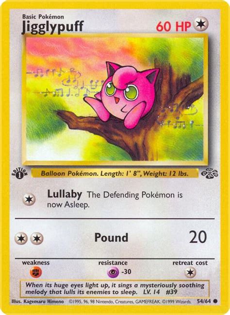 Jigglypuff [1st Edition] 54 Prices Pokemon Jungle Pokemon Cards