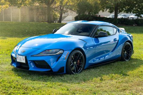 Blue Toyota Supra 2022