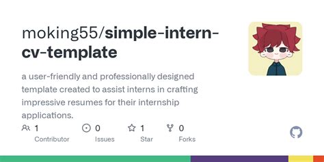 Github Moking55 Simple Intern Cv Template A User Friendly And Professionally Designed