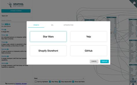 explore refersion graphql using voyager
