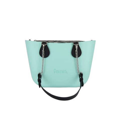 Fenn Collection Bag 9090 Turguoise Black Silver Chain Handle P44