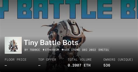 Tiny Battle Bots Collection OpenSea