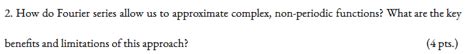 solved how do fourier series allow us to approximate