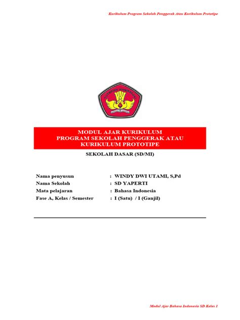 Bab 1 Ma B Indo Kls 1 Pdf