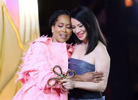 As Lucy Liu Was Honored With The Goldhouseco Gold Legend Award Presented By The Iconic Regina