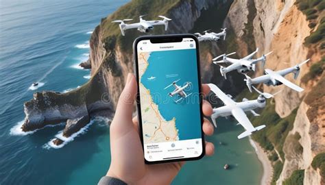 a person s hand holding a smartphone with a map app open showing the