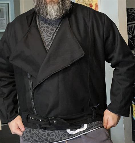 BJJ Gi jacket into a Moto Jacket : r/sewing