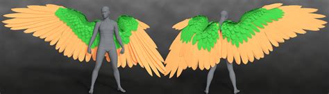 Crows Wings Daz 3d