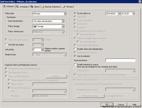 Netbackup Accelerator For Vmware Backup Part 2 Configuration
