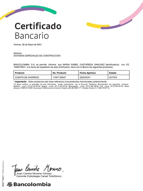 16certificado Bancario Pdf