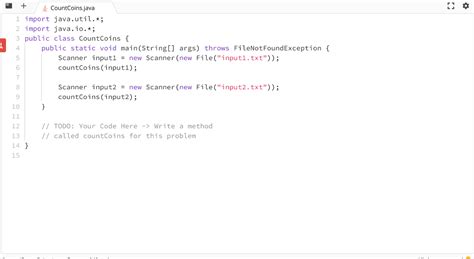 solved write a static method named countcoins that accepts