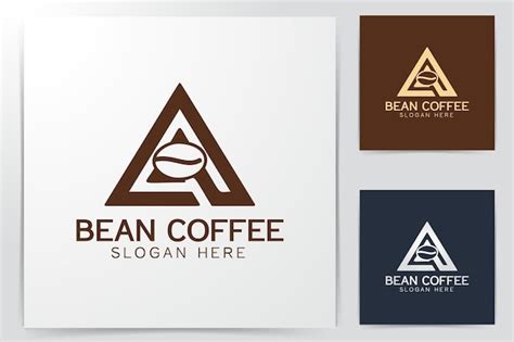Premium Vector Letter A And Coffee Bean Logo Designs Inspiration