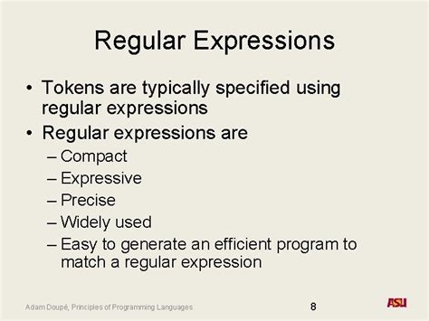 Lexical Analysis Cse 340 Principles Of Programming Languages