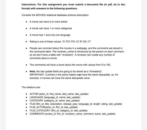 Solved Instructions For This Assignment You Must Submit A