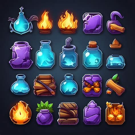 Cool System Menu Icons For Rpg By Ataluta Playground