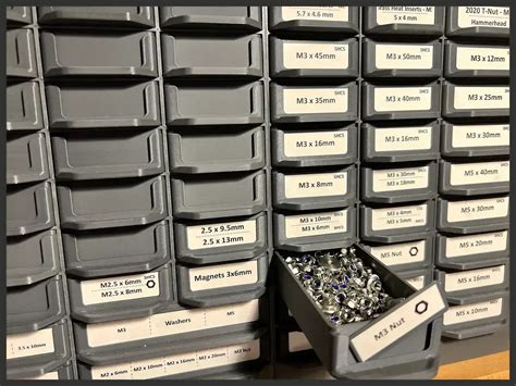 🤏 Modular Storage System Hobby And Workshop Small Parts Storage・ Stl File For 3d Printing・cults