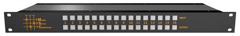 Matrix Switch Msc Xd1616l 16 Input 16 Output 3g Sdi Video Router With Button Panel