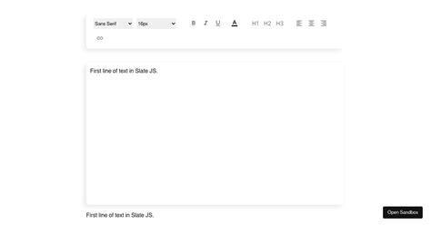 slate editor codesandbox