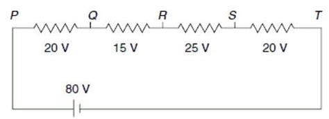 The Figure Below Shows A Circuit In Which The Potential Differences