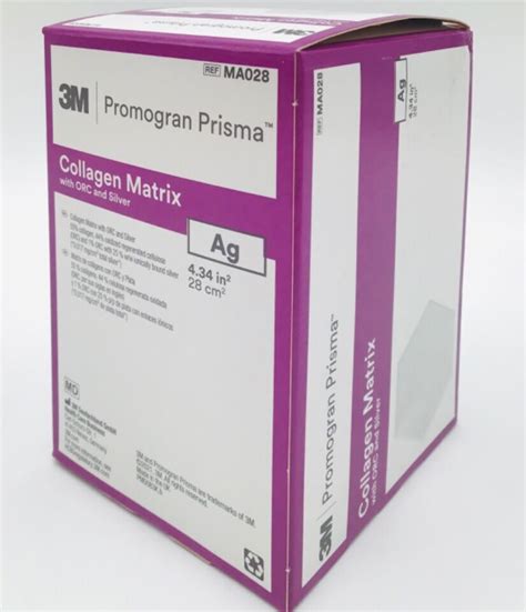 Nuevo 3m Ma028 Promogran Prisma Collagen Matrix Ag Box Of 10 Surgical
