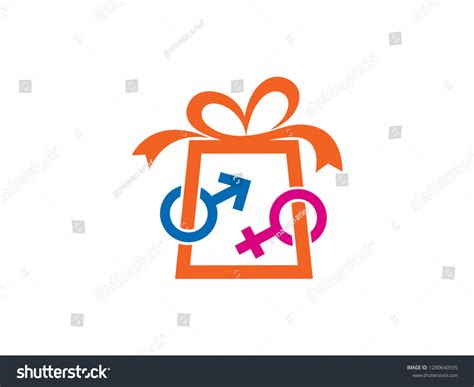 Gift Sex Symbol Logo Template Symbol Stock Vector Royalty Free 1280640595 Shutterstock