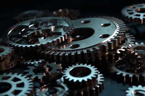 Gears Cogwheels Icon Automation Innovation Technology Concept Generative Ai Stock Illustration