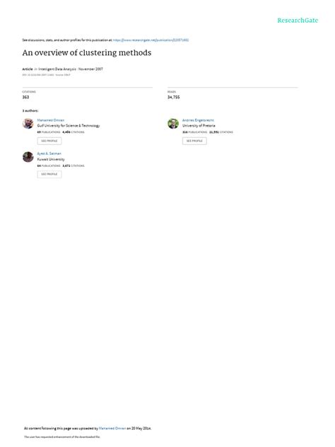 Surveyofclusteringmethods Pdf Cluster Analysis Akaike Information