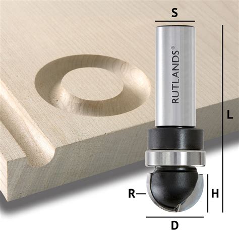 Tct Router Bit Round Nosed With Top Bearing Next Day Delivery
